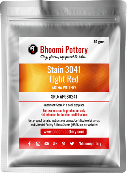 Buy Ceramic Stain 3041 Light Red for Ceramic Studios & Schools – Bhoomi ...